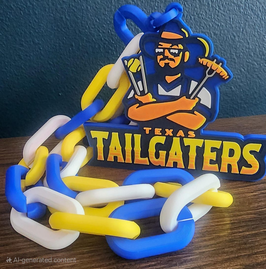 Texas Tailgaters Oversized Hype Chain - Etsy