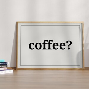 Coffee Poster A4 | Kitchen Prints | Coffee Club Cafe | Espresso Lover ...