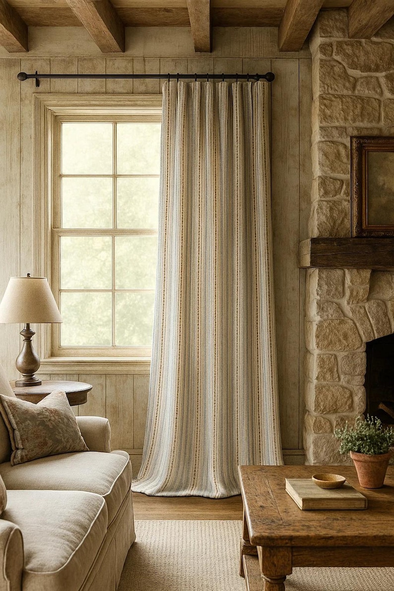 Boho Woven Curtain: Textured Bohemian Drapes, 60% Light Blocking ...