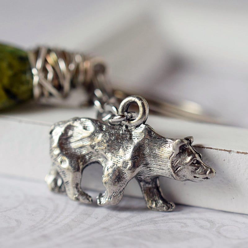 Bear Keychain - Etsy