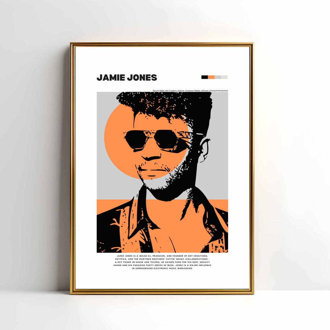 Jamie Jones Poster | Tech House DJ Wall Art | Techno Poster ...