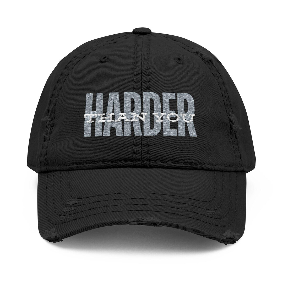 Harder Than You Embroidered Hat Rave Hat Techno Festival Cap Gym Dad ...