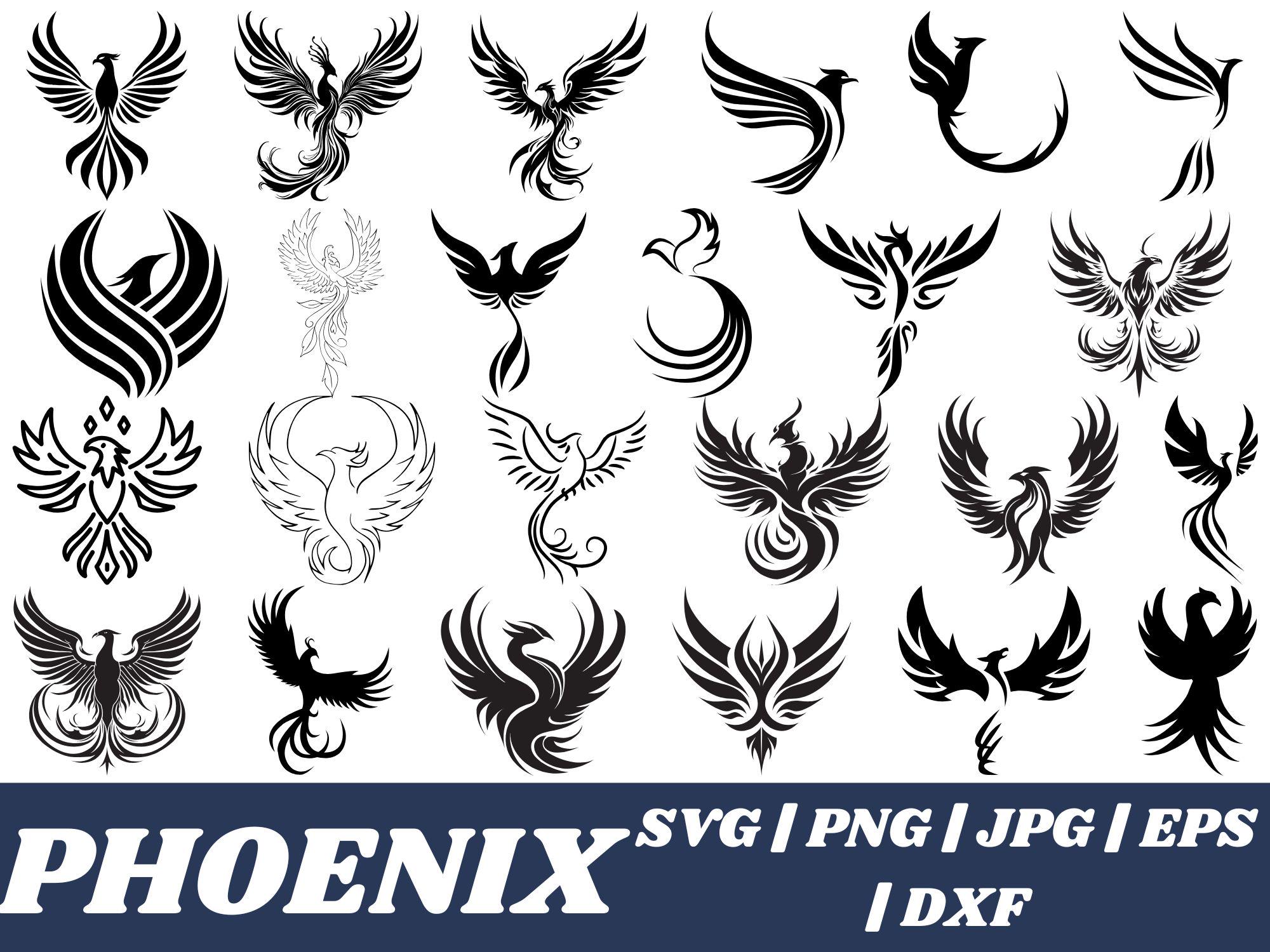 Phoenix Svg,phoenix SVG Bundle,phoenix Bird Svg,phoenix SVG Cut Files ...