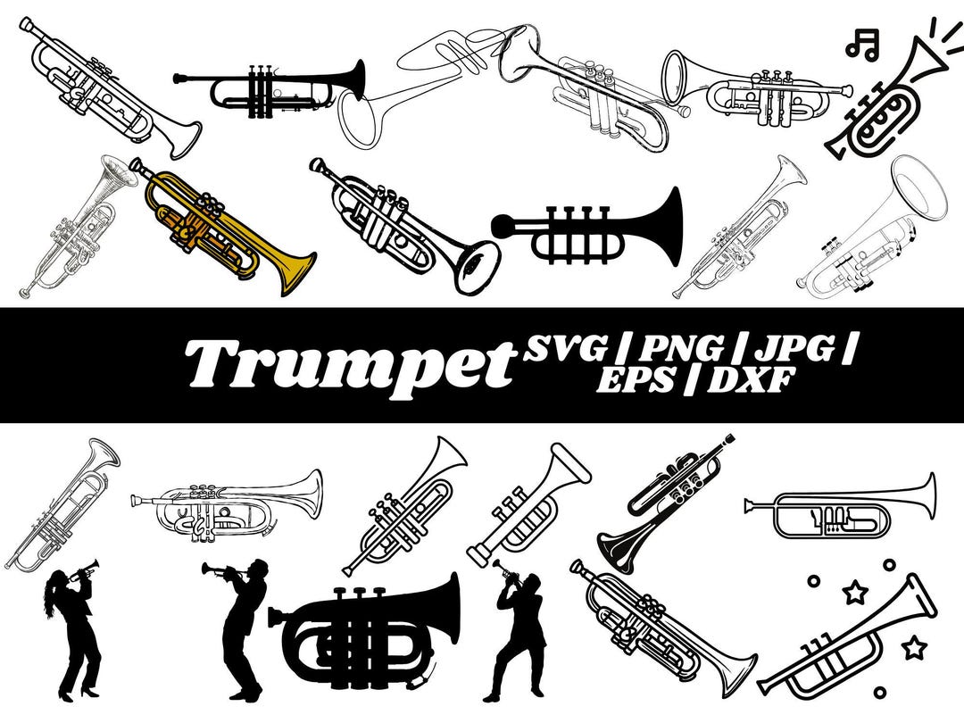 Trumpet Bundle Svg - Trumpet Png Bundle - Trumpet Svg Bundle - Music ...