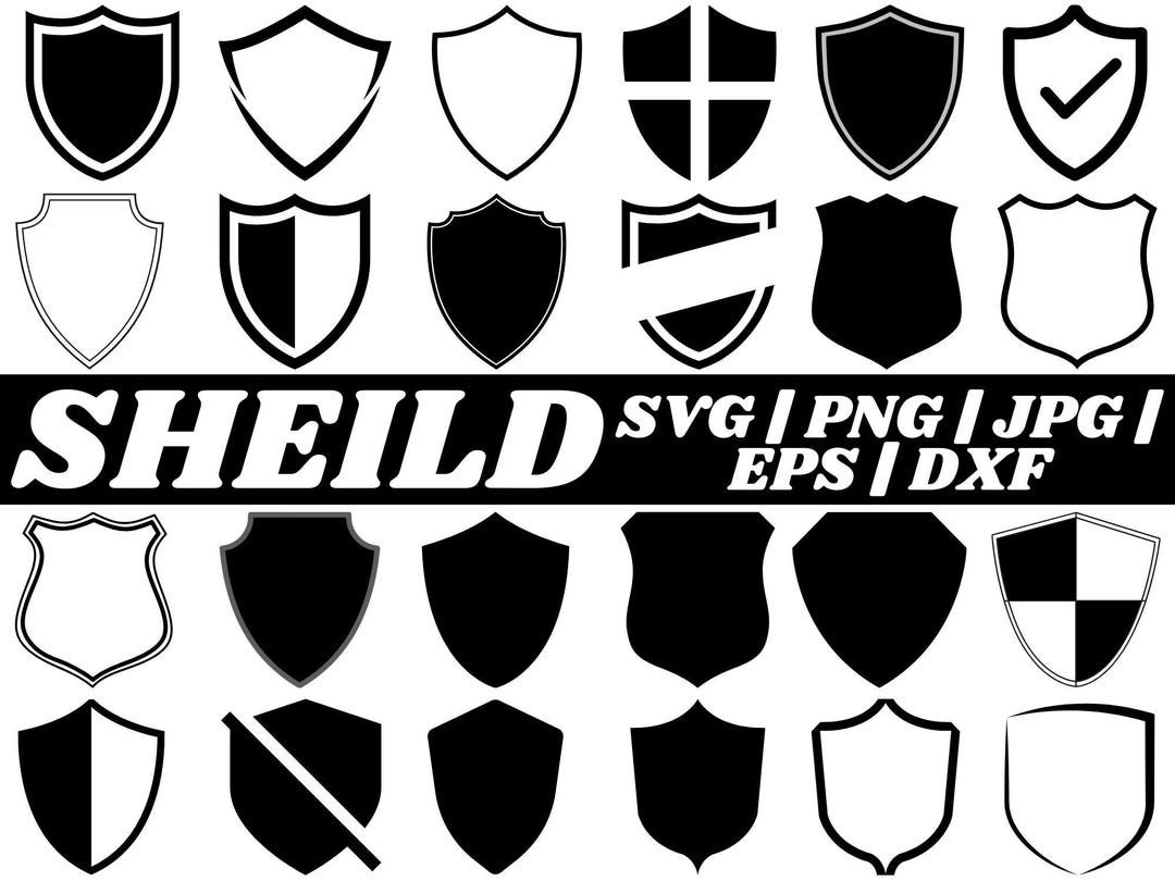 Shield SVG Files for Cricut,shield SVG Bundle,shield and Cross Battle ...
