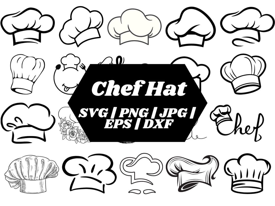 Chef Logo Svg,chef Hat Svg Bundle,chef Hat Svg,cooking Svg,restaurant ...