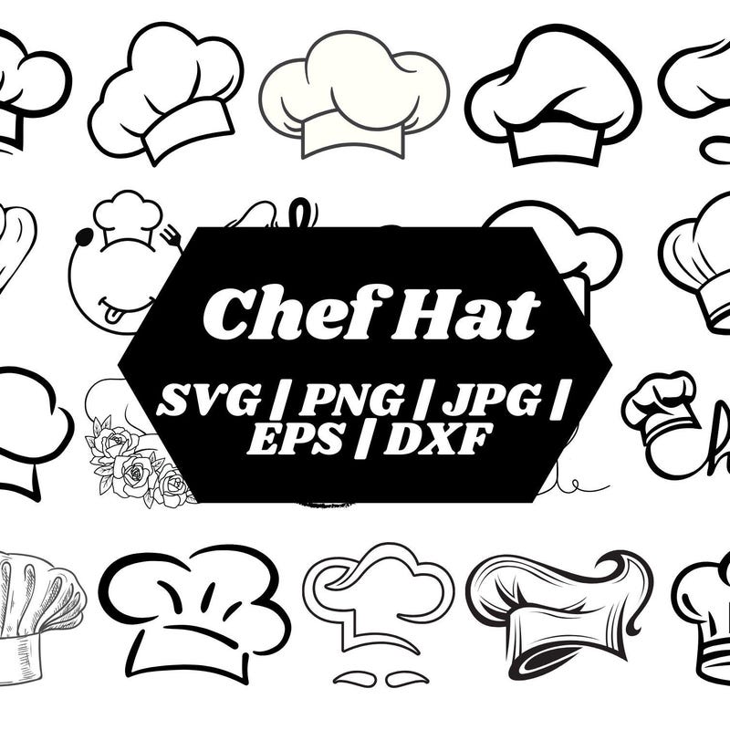 Chef Hats Cut File - Etsy