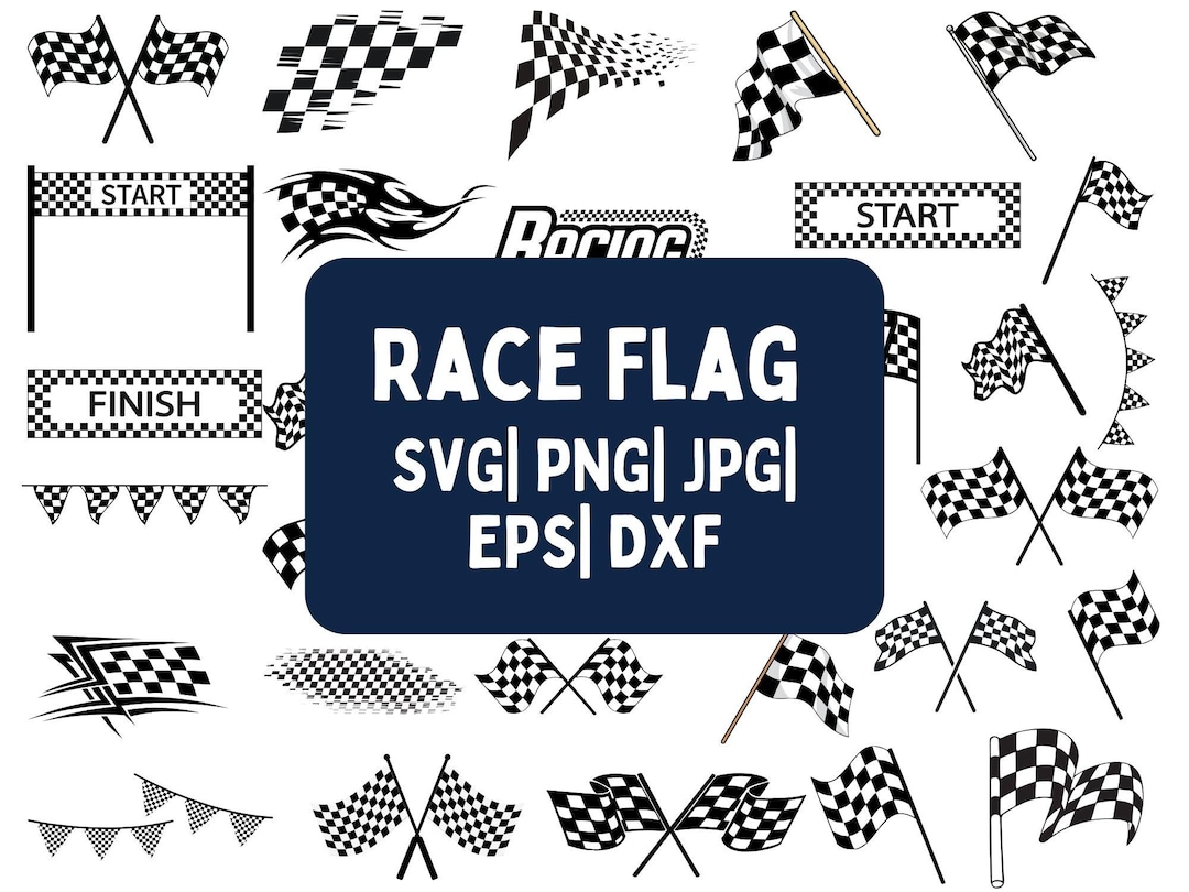 Race Flag Svg Bundle, Checkered Flag Svg, Racing Flag Svg,racing Flag ...