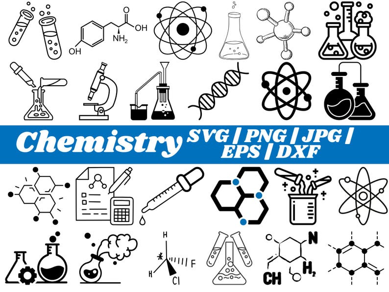 Chemistry SVG Bundle: Science Clip Art (digital Download) - Etsy