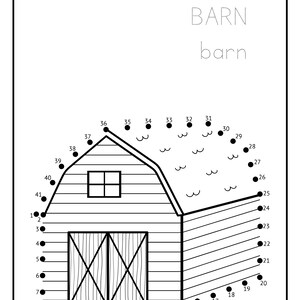 Preschool Tracing Practice, Farm Dot-to-dot Tracing Worksheets ...
