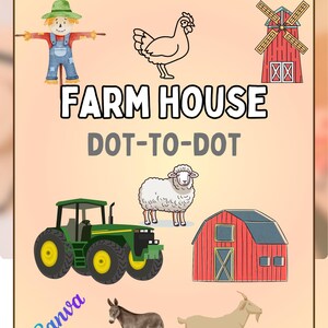 Preschool Tracing Practice, Farm Dot-to-dot Tracing Worksheets ...
