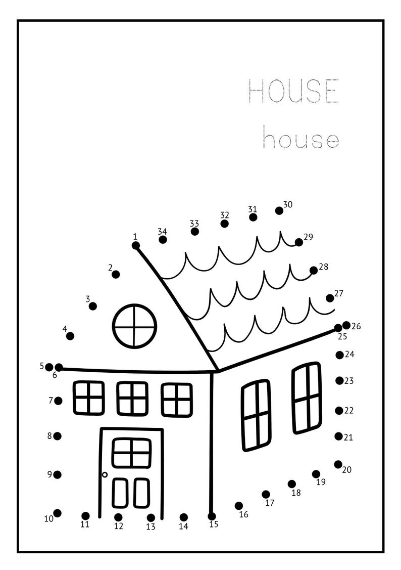 Preschool Tracing Practice, Farm Dot-to-dot Tracing Worksheets ...