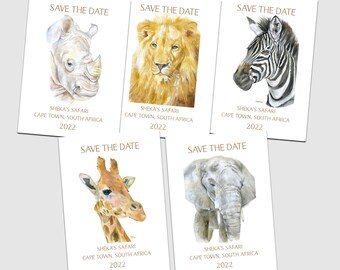 Animal Save the Date - Etsy
