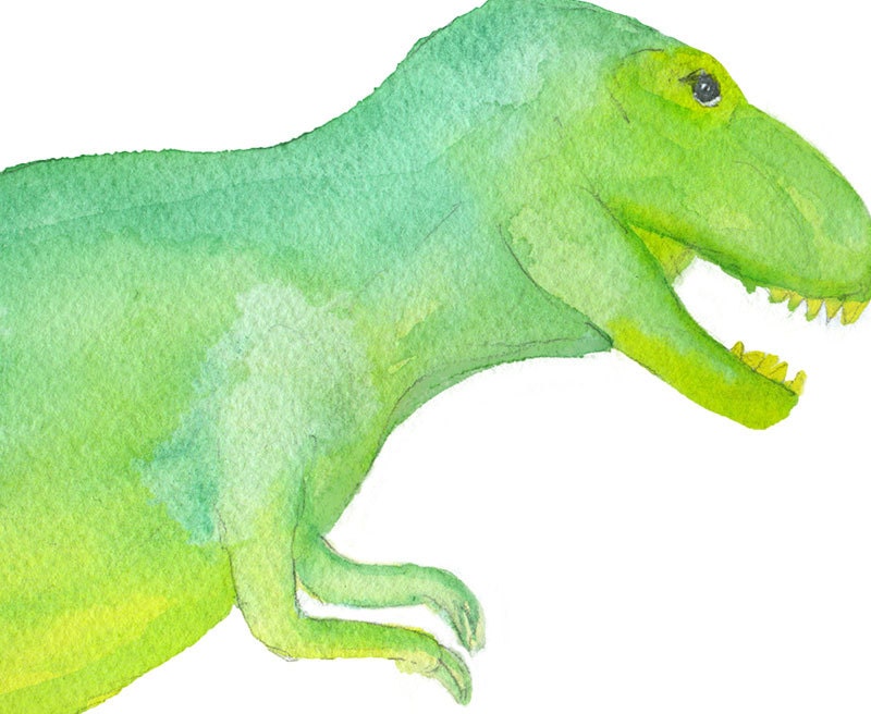Tyrannosaurus Rex Watercolor Painting 10 X 8 11 X 8.5 T - Etsy Australia