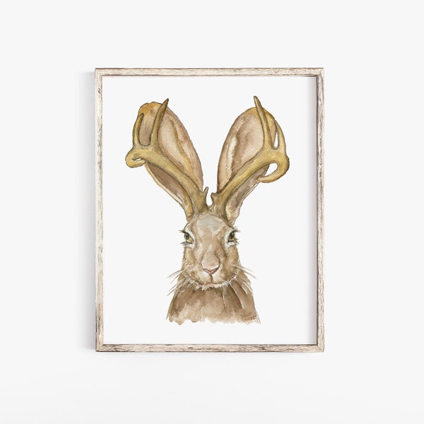 Jackalope Print - Etsy