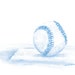 Blue Sports Watercolor Painting Art Prints Set - Football Golf Baseball ...