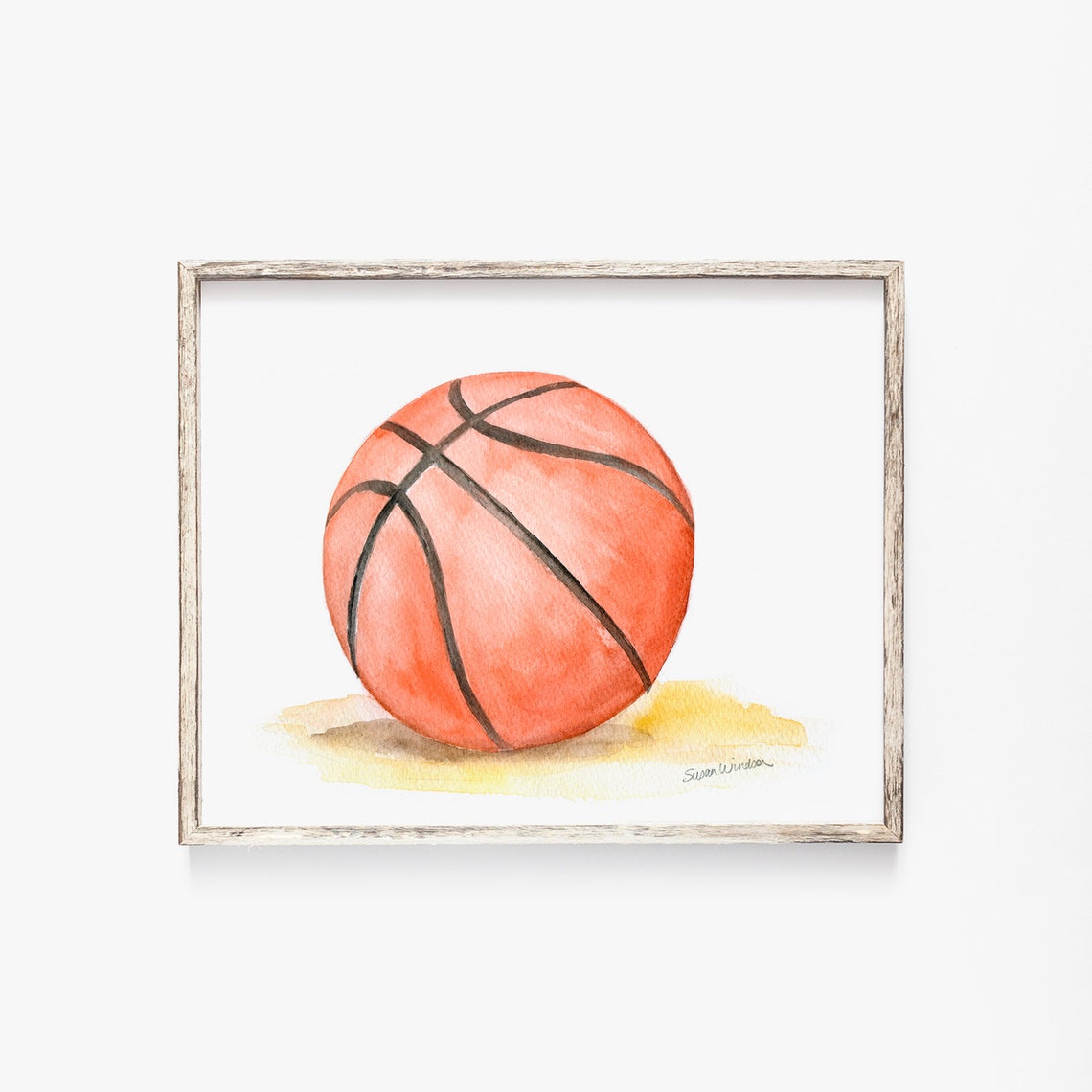 Basketball Watercolor Painting Giclee Print Sports Boys - Etsy