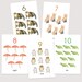 Woodland Watercolor Number Flash Cards - 1-20 - Flora and Fauna - Etsy