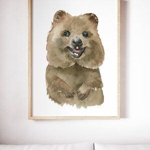 Quokka Watercolor Painting Giclee Print Reproduction - Australian ...
