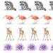 Watercolor Animal Numbers Large Poster Vertical Format - Nursery Art ...