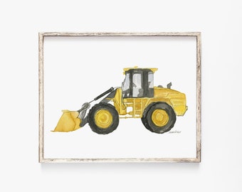 Bulldozer Painting - Etsy
