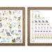 Animal Alphabet and Numbers Poster Set Watercolor Animals 11 - Etsy