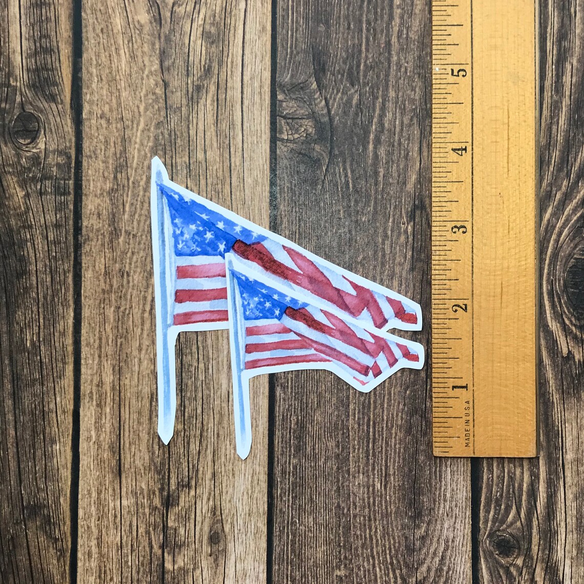 American Flag Watercolor Vinyl Sticker - for Water Bottles and Laptops ...