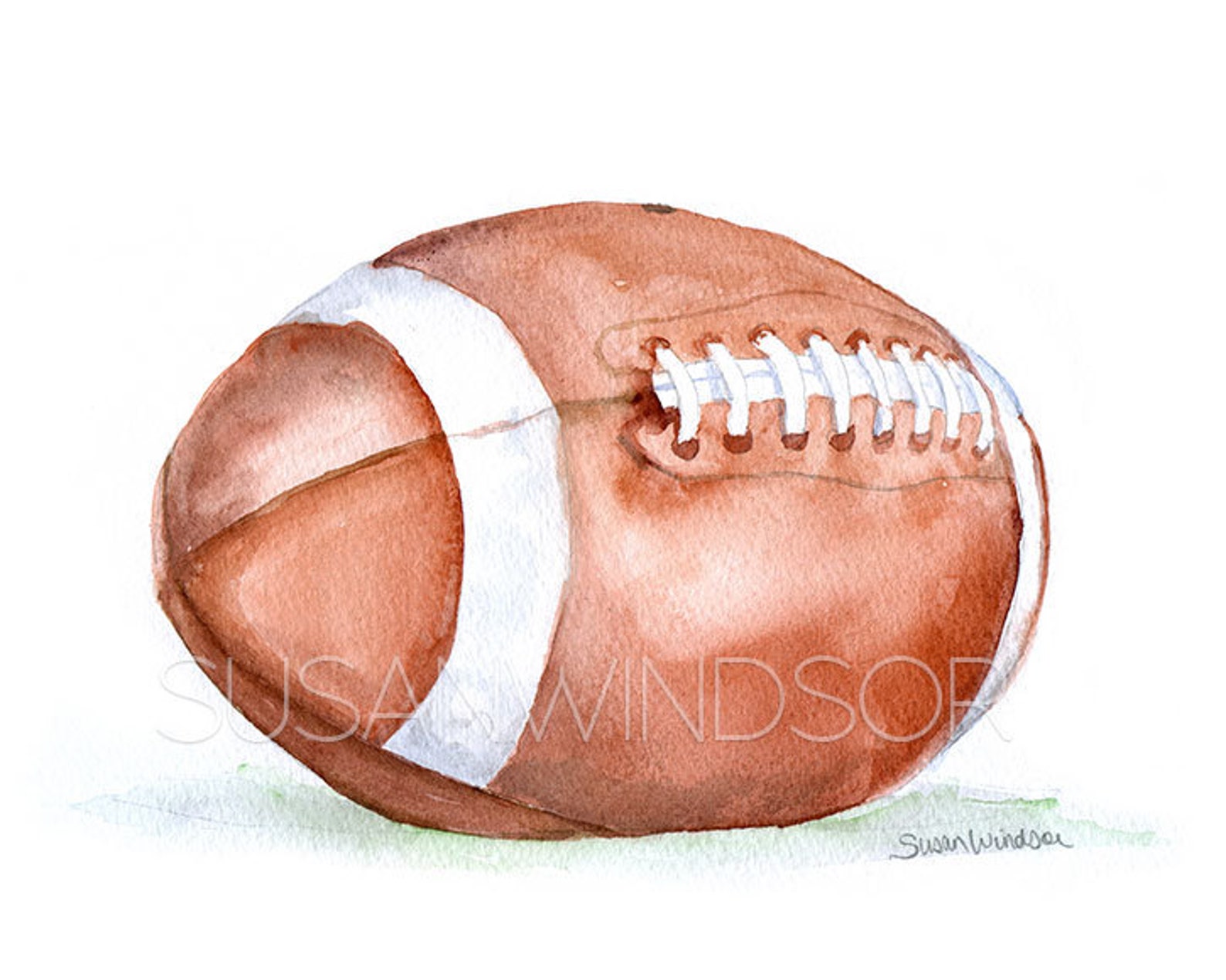 Sports Watercolor Painting Art Prints Set Football Golf | Etsy