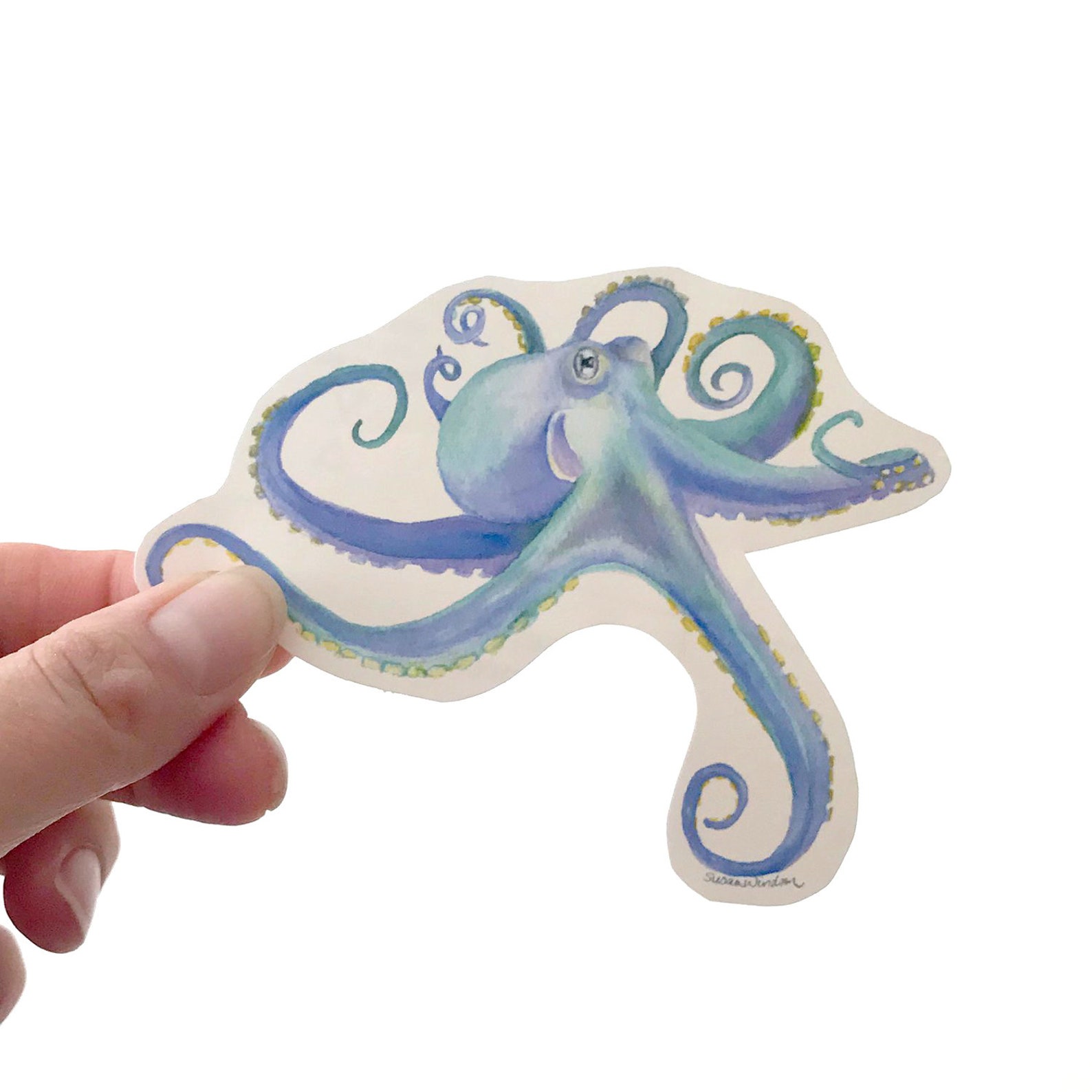 Octopus Vinyl Sticker for Water Bottles and Laptops - Etsy