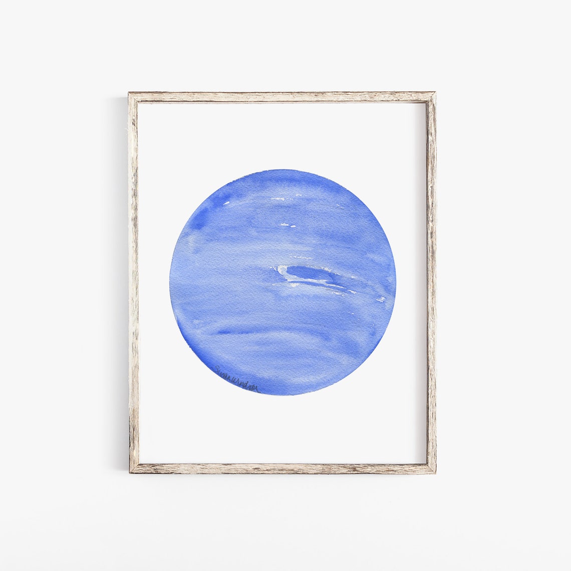 Watercolor Planet Neptune Painting Giclee Reproduction - Etsy