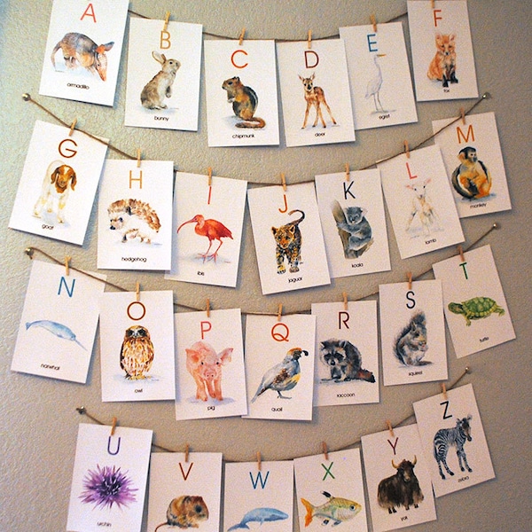 Animal Alphabet - Etsy