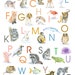 Alphabet Animals Watercolor Poster - 8 X 10 - Nursery Art - ABC Wall ...