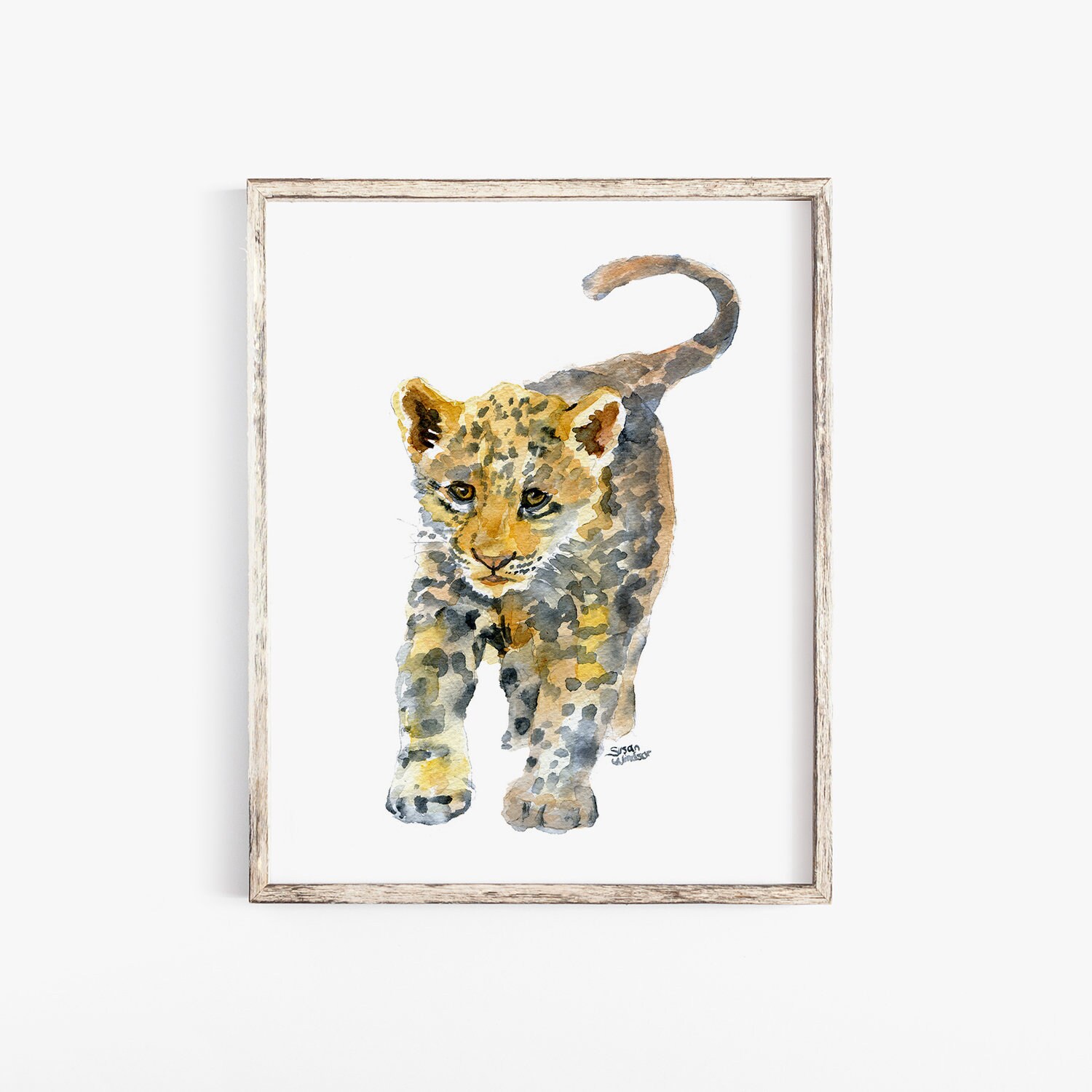 Jaguar Watercolor Painting Print Giclee Reproduction Baby | Etsy
