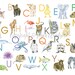 Alphabet Animals Watercolor 2 Poster - Nursery Art - ABC Wall Art ...
