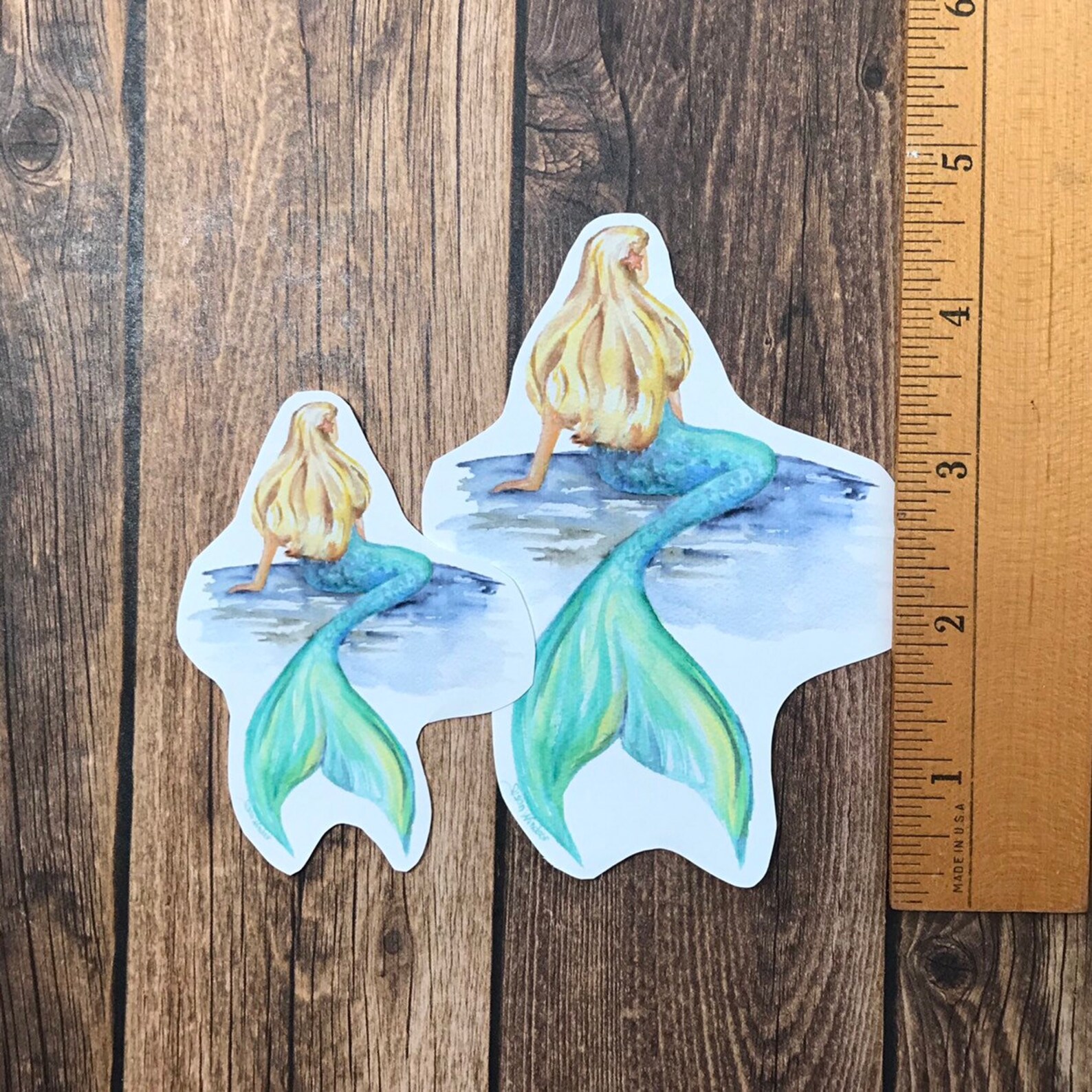 Mermaid Vinyl Sticker for Water Bottles and Laptops - Etsy