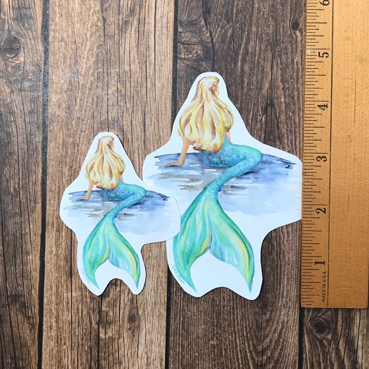 Mermaid Vinyl Sticker for Water Bottles and Laptops - Etsy