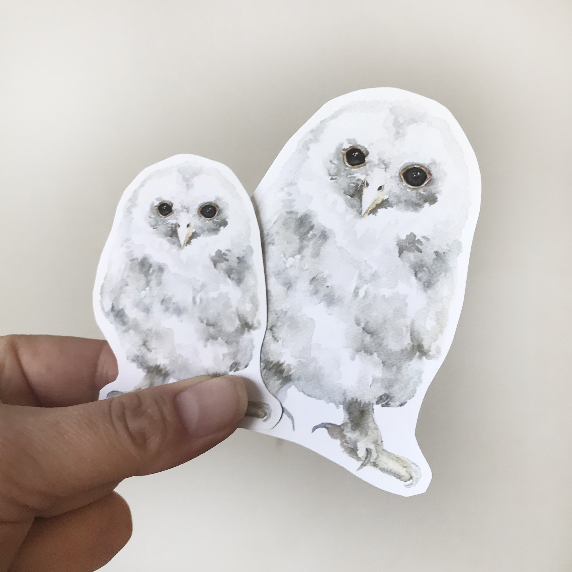 Tawny Owl Watercolor Vinyl Sticker For Water Bottles Laptops | Etsy