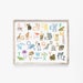 Alphabet Animals Watercolor 2 Poster - Nursery Art - ABC Wall Art ...