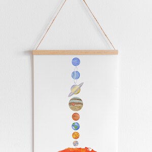 Solar System Watercolor Art Print - Large Poster Print UNFRAMED - Etsy