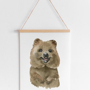 Quokka Watercolor Painting Giclee Print Reproduction - Australian ...