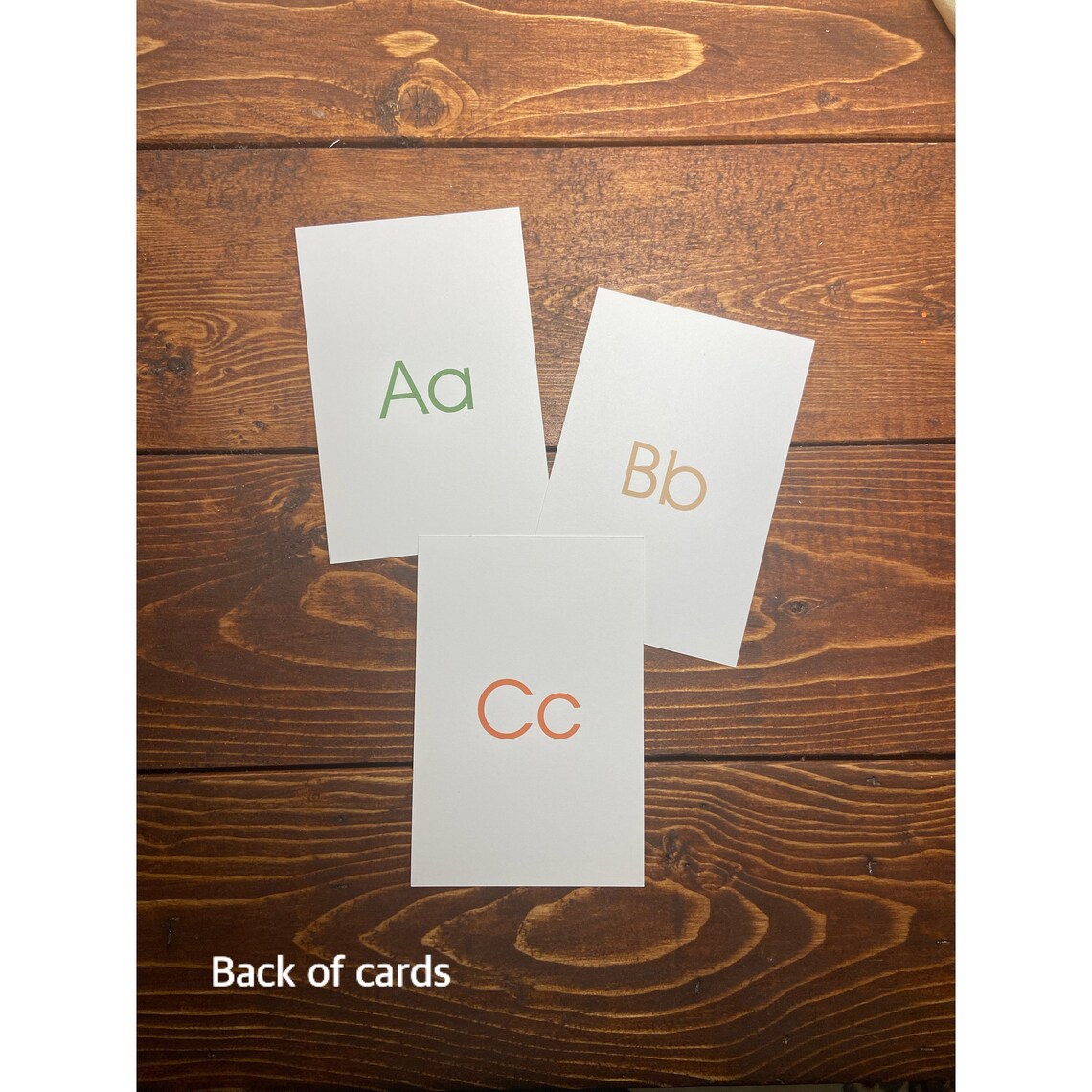 Animal Alphabet Flash Cards With Backs Phonetic Watercolor - Etsy