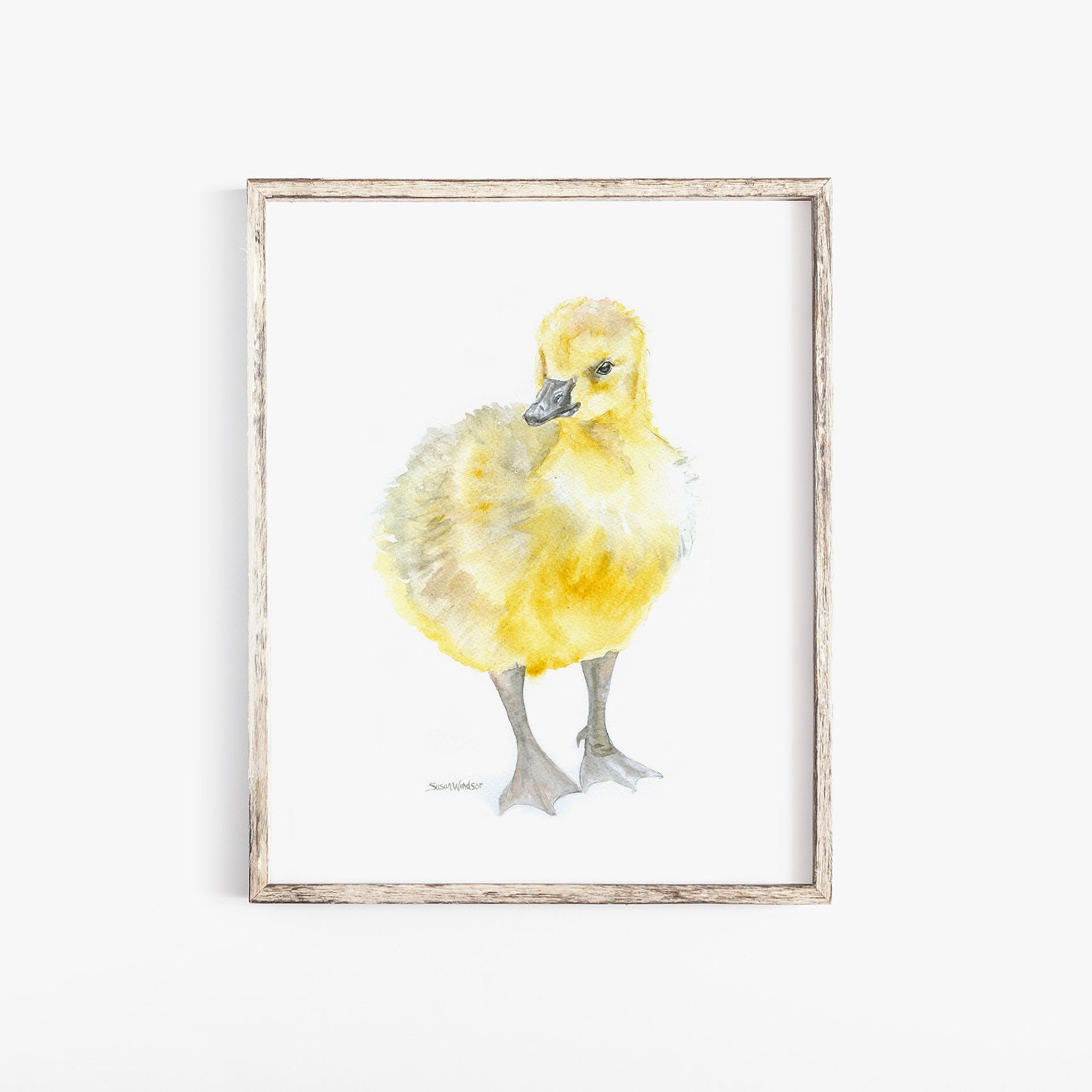 Gosling Watercolor Painting Giclee Print Art Nursery Print - Etsy