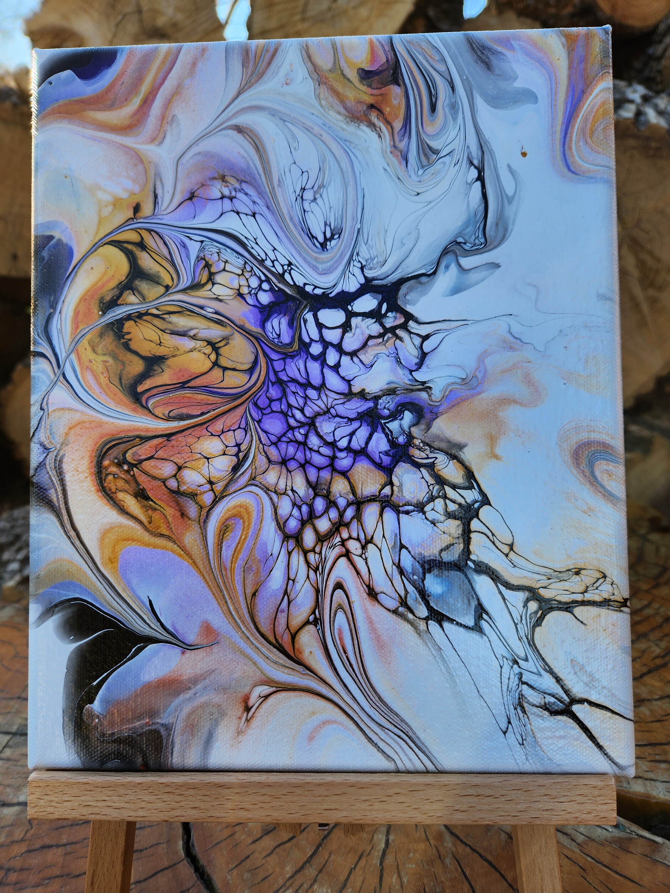 Fluid Acrylic Pour Painting Art Abstract Painting Dutch - Etsy