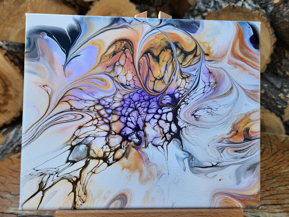 Fluid Acrylic Pour Painting Art Abstract Painting Dutch - Etsy