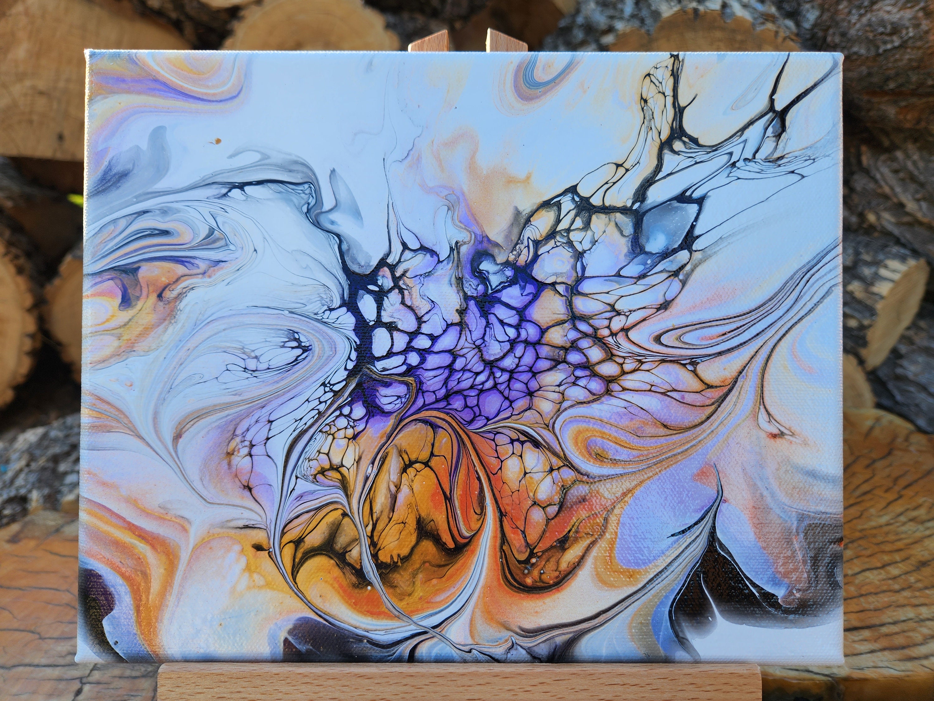 Fluid Acrylic Pour Painting Art Abstract Painting Dutch - Etsy