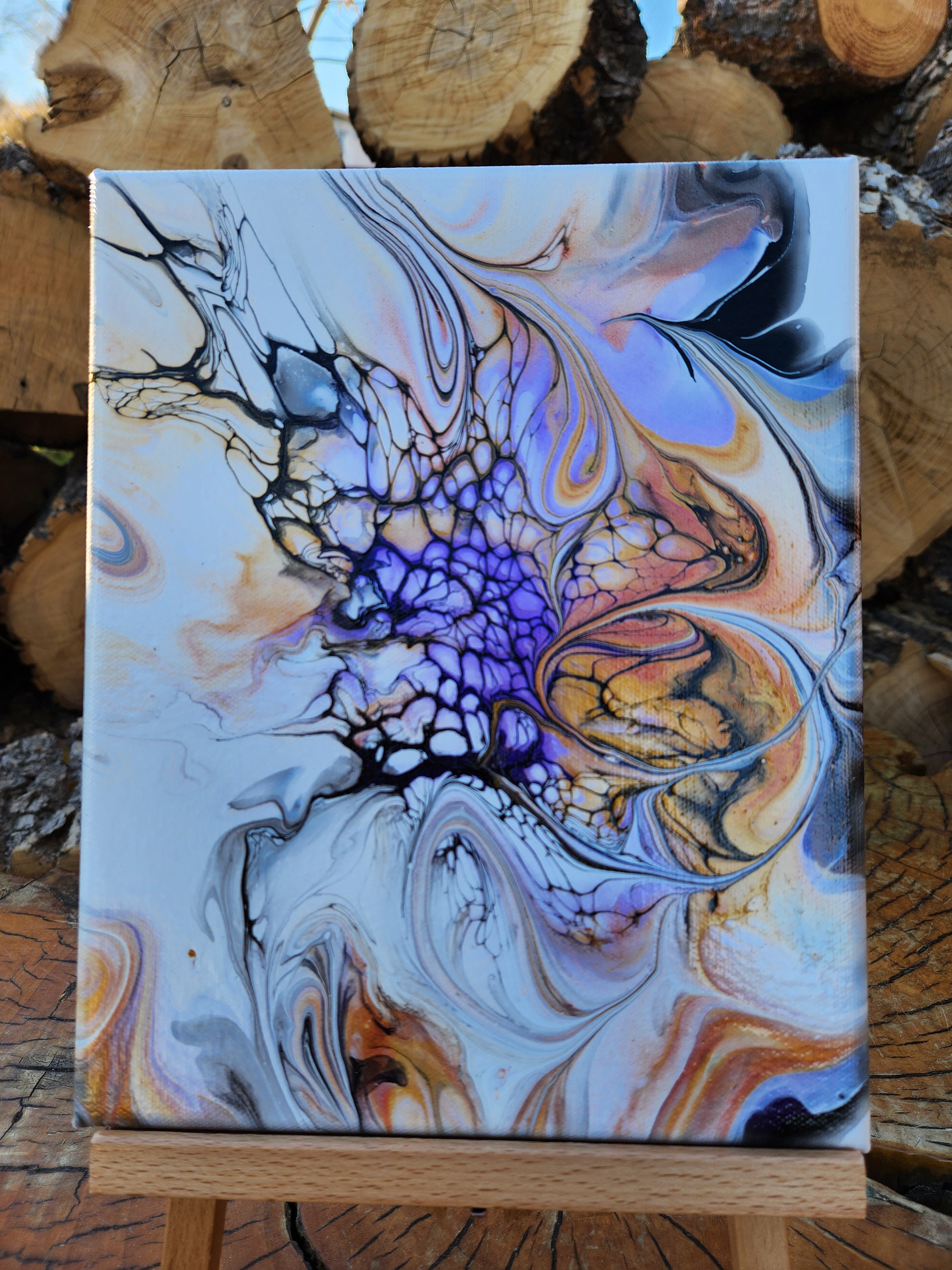 Fluid Acrylic Pour Painting Art Abstract Painting Dutch - Etsy