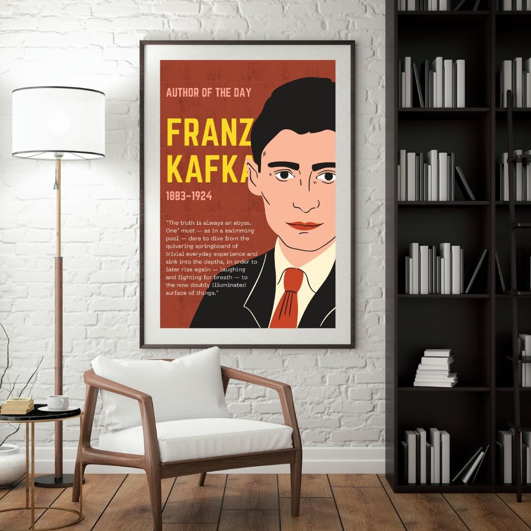 Motivational Poster Franz Kafka, Office Poster, Wall Decor ...