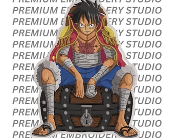 Luffy Embroidery Design: One Piece Anime PDF Pattern - Etsy