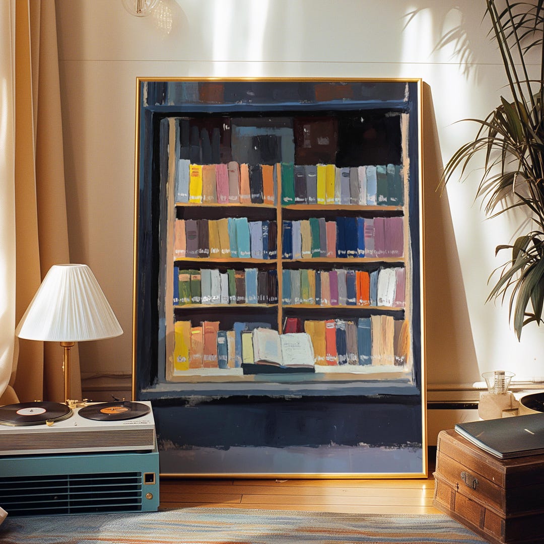 Blue New York Library Poster, Pastel Blue Academia, Reading Posters ...