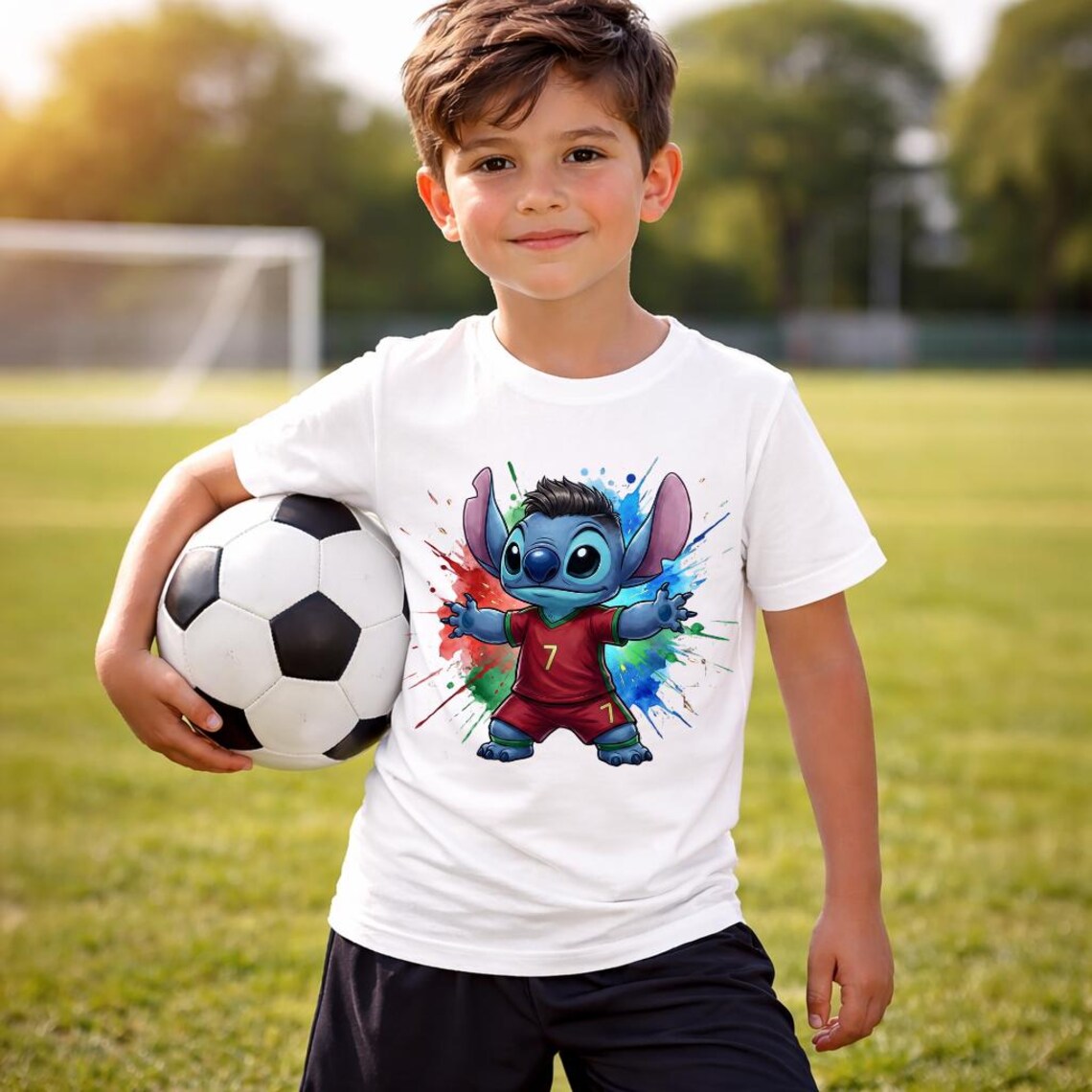Soccer Stitch Png, Ronaldo Png, Stitch Png, Cute Stitch Png, Football ...